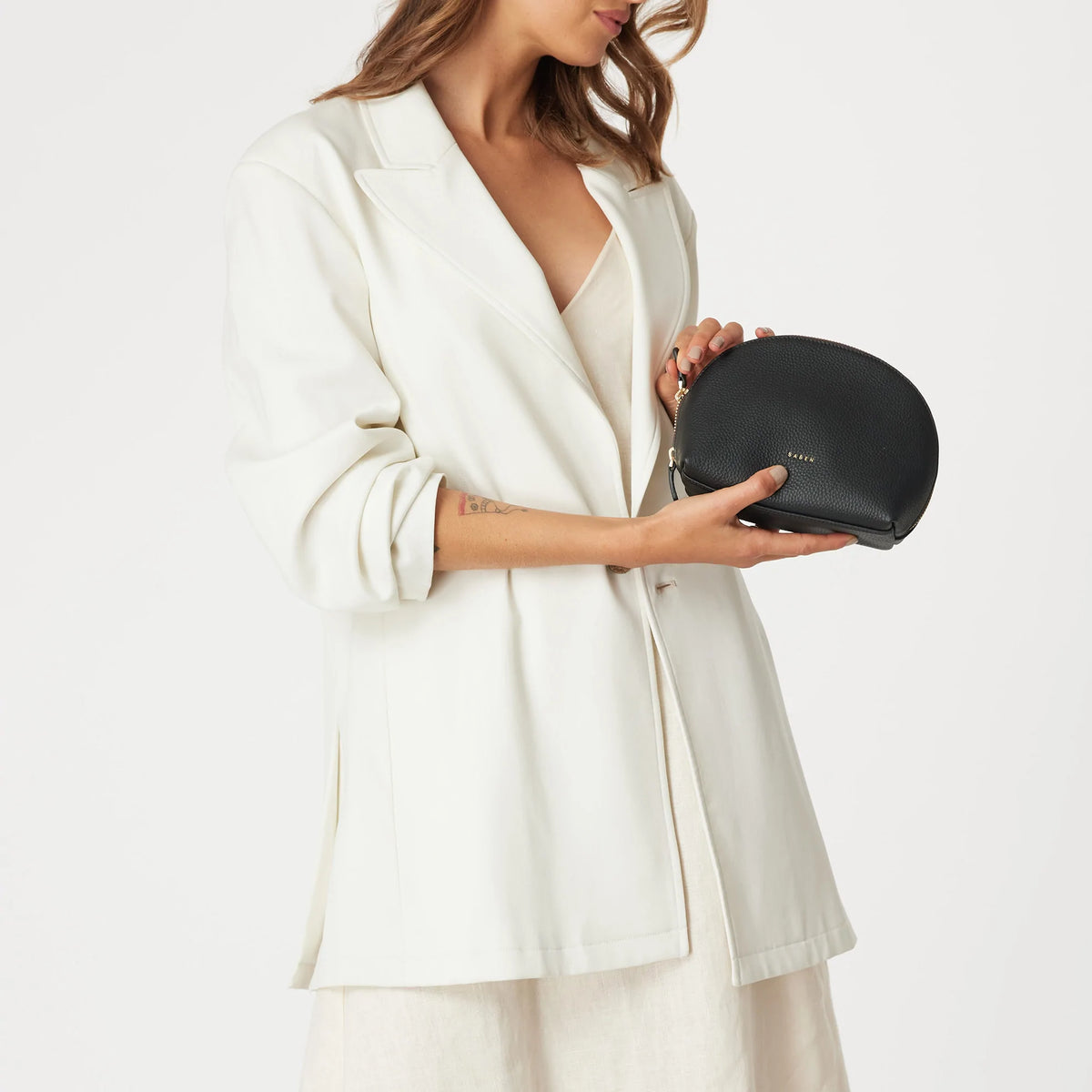 Saben Gabi Make Up Pouch in Black Leather – Shed Boutique Fashion